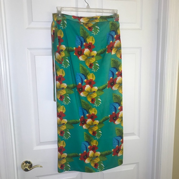 Mr. Buho | Skirts | Tropical Floral Print Wrap Maxi Skirt | Poshmark